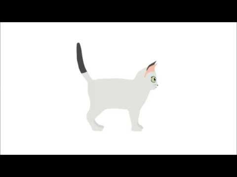 2D cat turnaround - YouTube