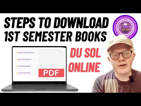 DU SOL 1st Semester Study Material Online Download | How to download ...