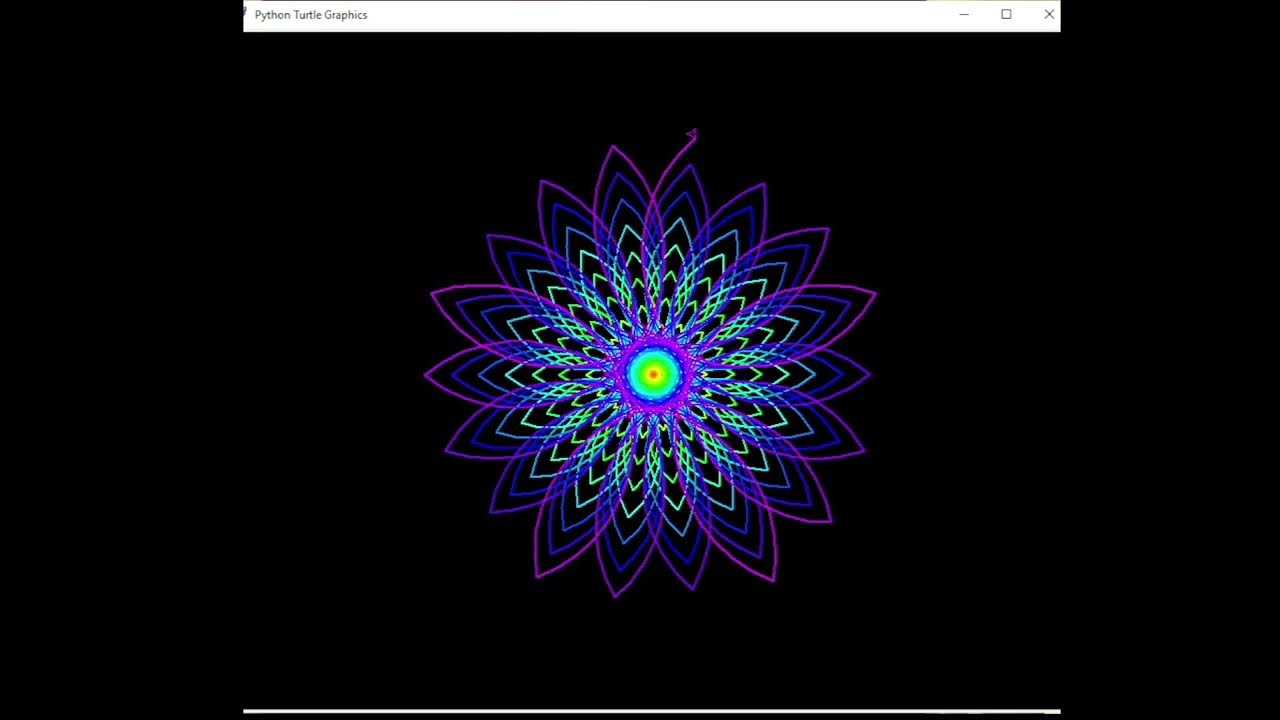 Draw Colorful Spiral with PYTHON code - YouTube
