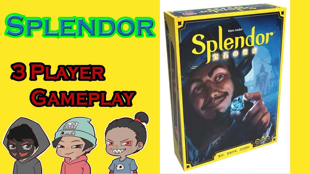 Splendor | Card Game | 3 Player Gameplay - YouTube