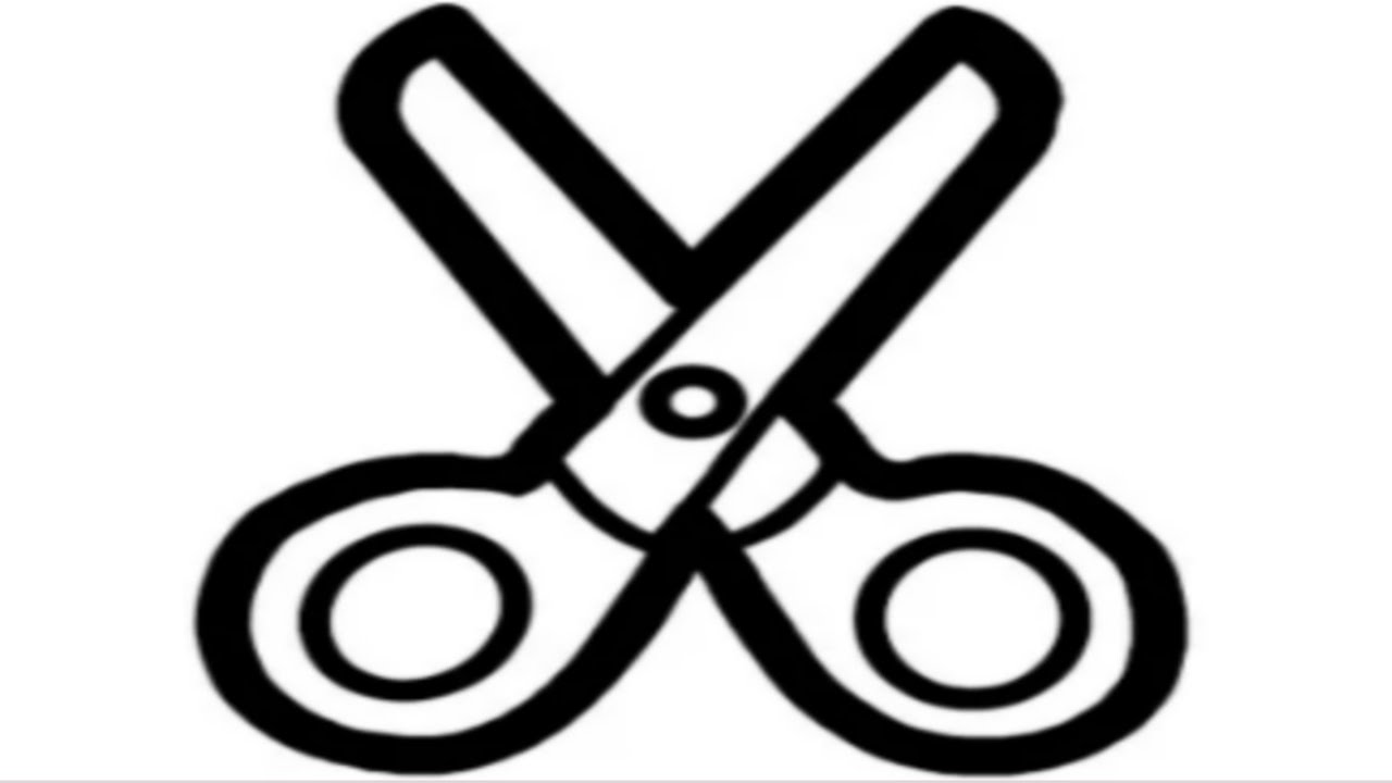 Scissor Drawing, Painting and Coloring for kids and toddlers | Draw ...