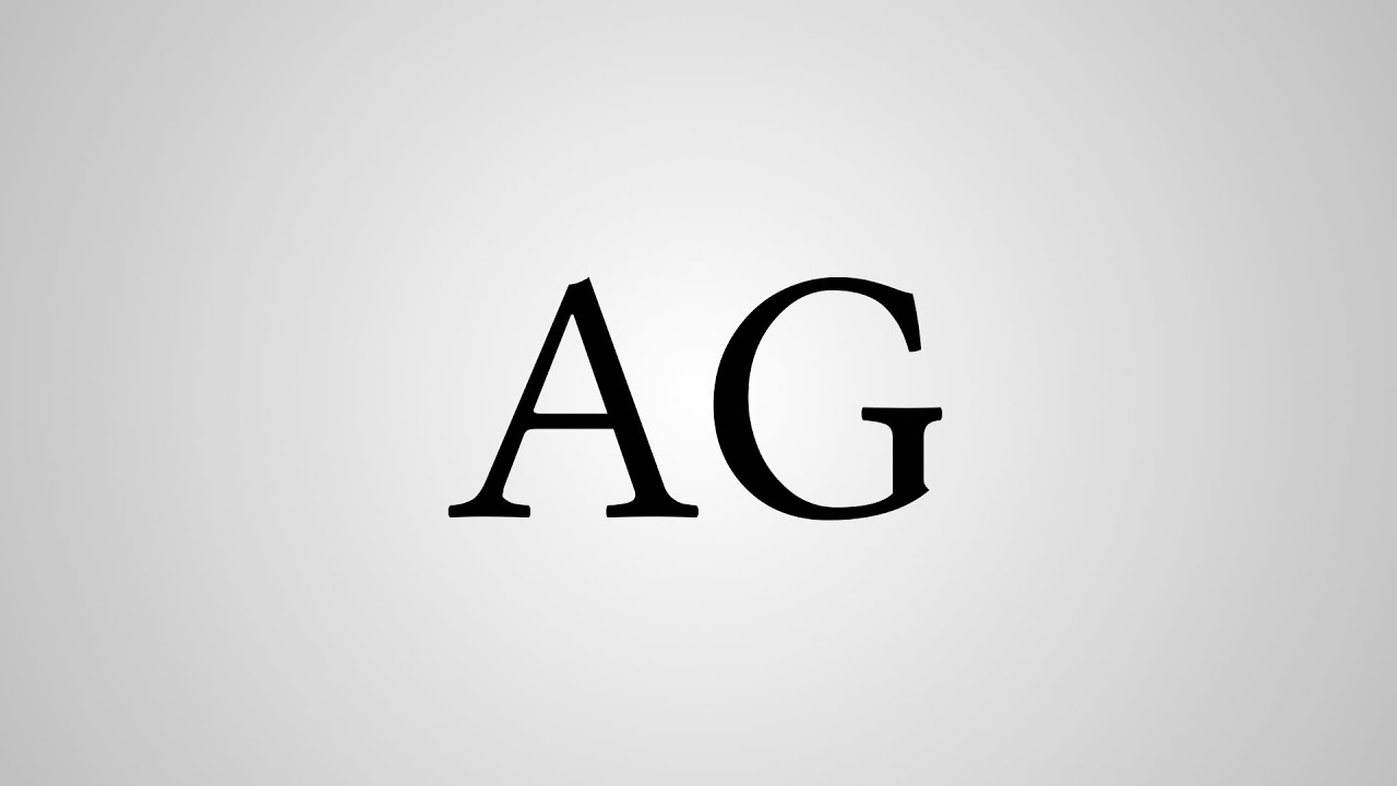 What Does "AG" Stand For? - YouTube