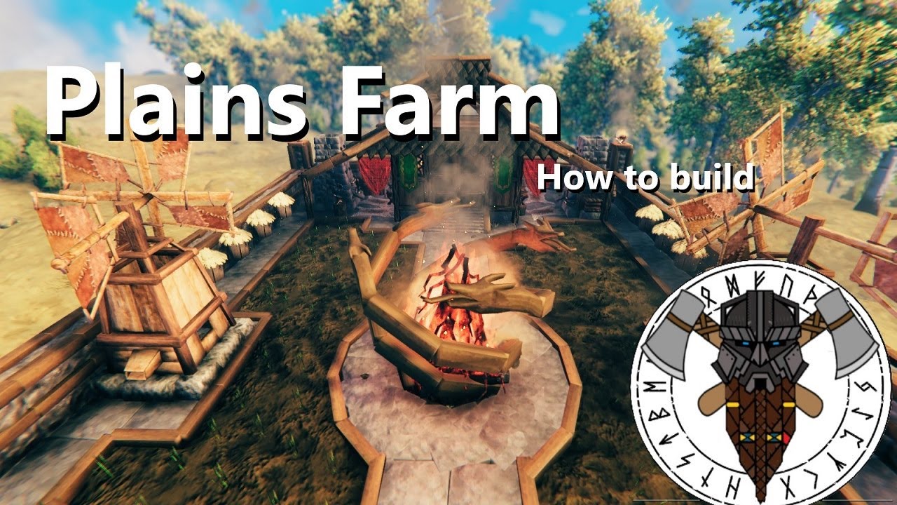 Valheim - How To Build a Safe Plains Farm - YouTube