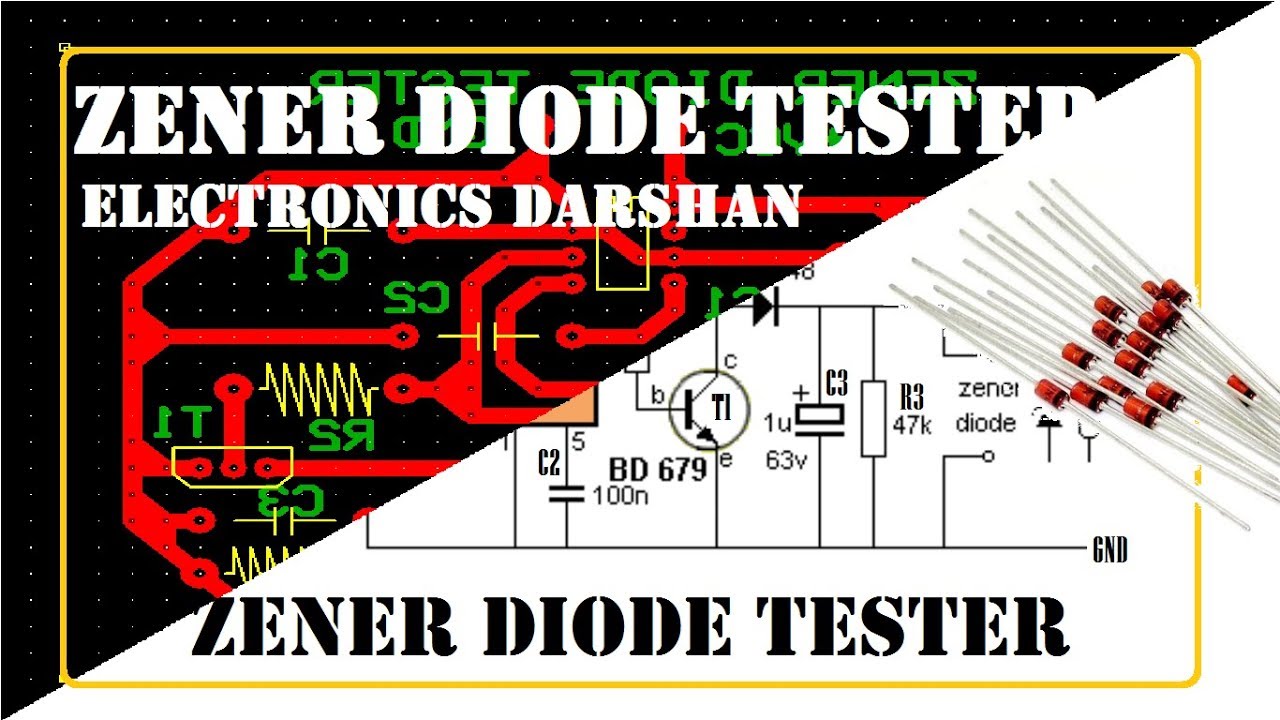 PCB Layout OF ZENER DIODE TESTER PROJECT #40 - YouTube