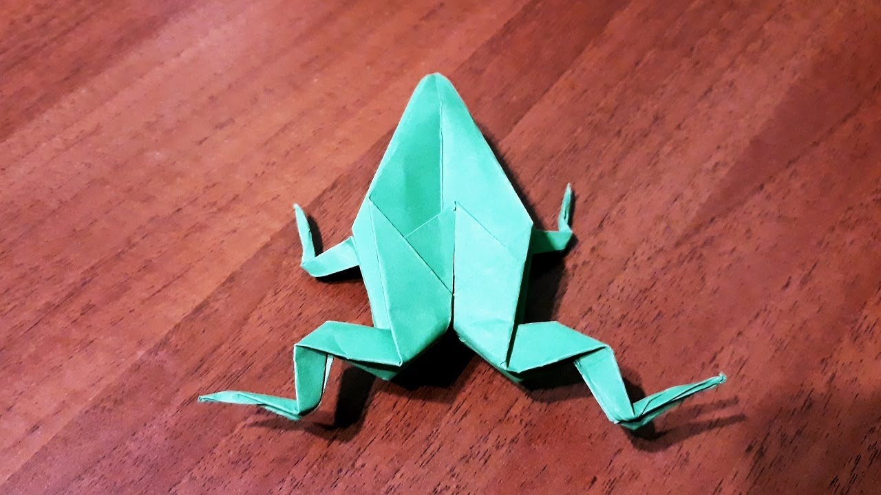 🐸 BROASCA origami care SARE si se ROTESTE - YouTube