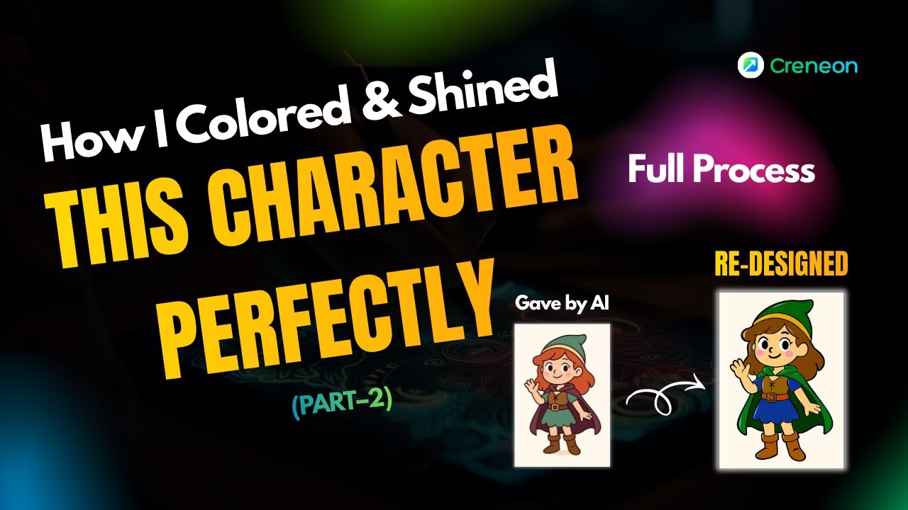 AI Gave Me a Random Character… I Redesigned It 🎨 | Creneon - YouTube