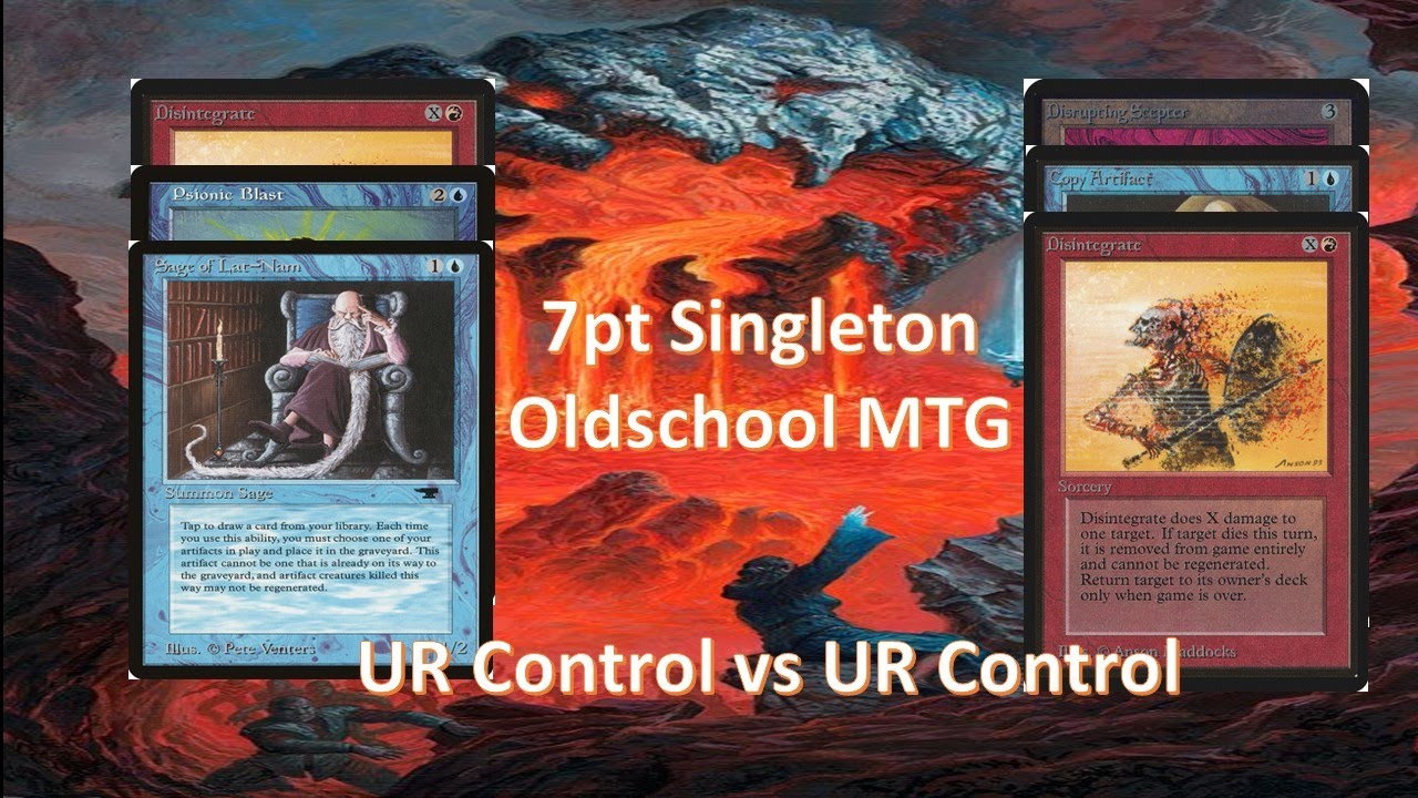 UR Control vs UR Control - 7pt Singleton - #oldschoolmtg - #mtg9394 ...