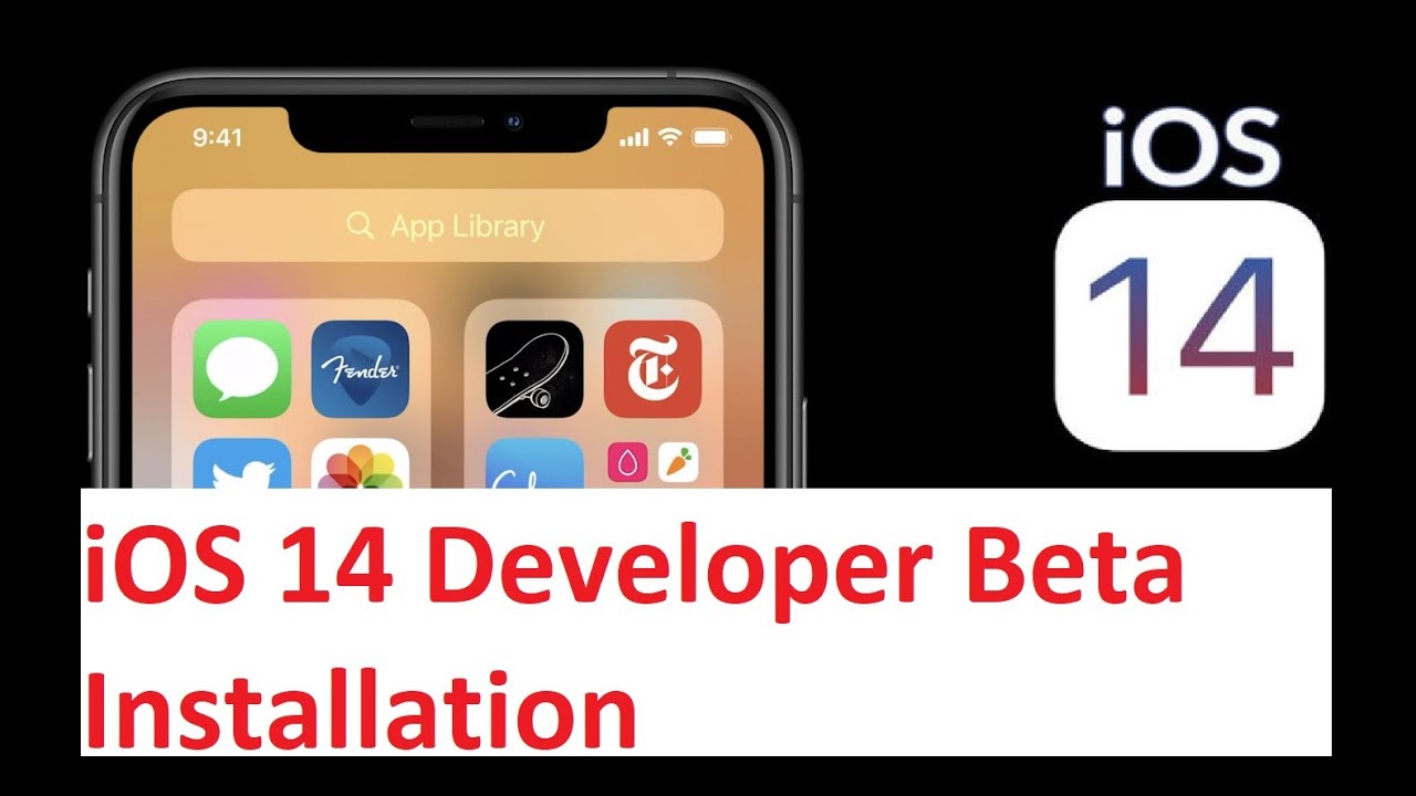 iOS 14 & iPad OS 14 Developer Beta Installation - YouTube