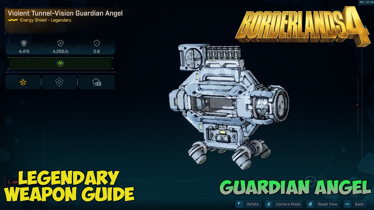 Borderlands 4 - Guardian Angel (Legendary Weapon/Gear Guide) - YouTube