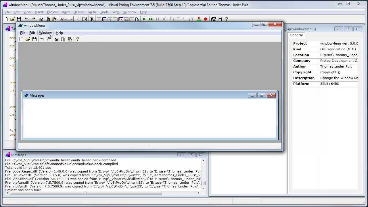 Using your own Window menu - YouTube
