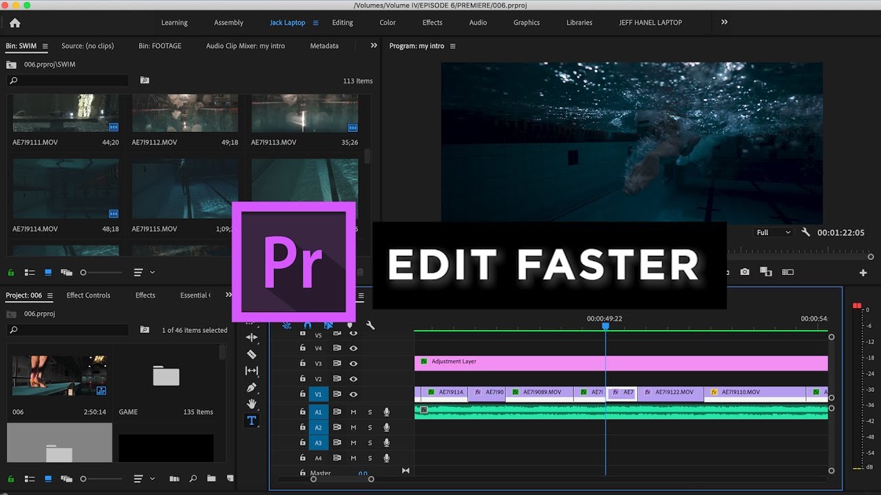 SIMPLE way to edit FASTER in Premiere Pro!! - YouTube
