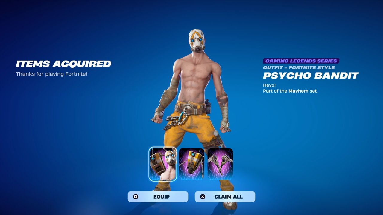 The Psycho Bandit Bundles is back After 5 Years in Fortntie! (Fortnite item shop) - YouTube