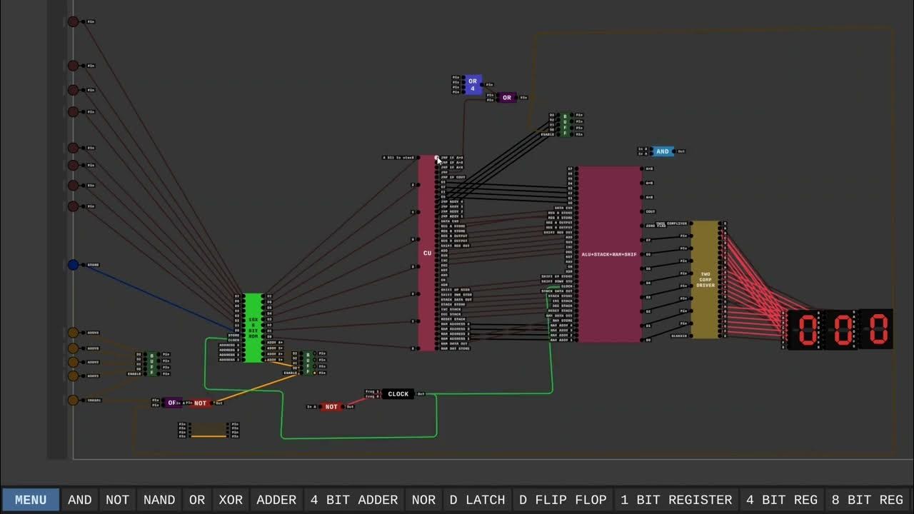 Digital Logic Sim. BUILDING A COMPUTER ( part 23 ) How to Make JUMP Logic Conditional ...