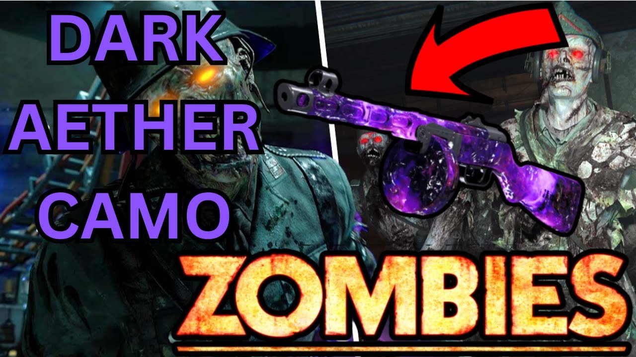 ROAD TO BO6 ZOMBIES - Grinding Dark Aether Camo In Cold War Zombies ...