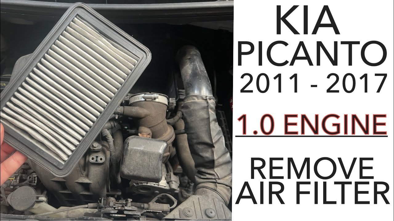 Kia Picanto 1.0 2011 to 2017 - How To Remove Air Filter To Change It ...