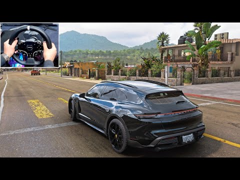 Porsche Taycan - Forza Horizon 5 | Moza R5 Steering Wheel