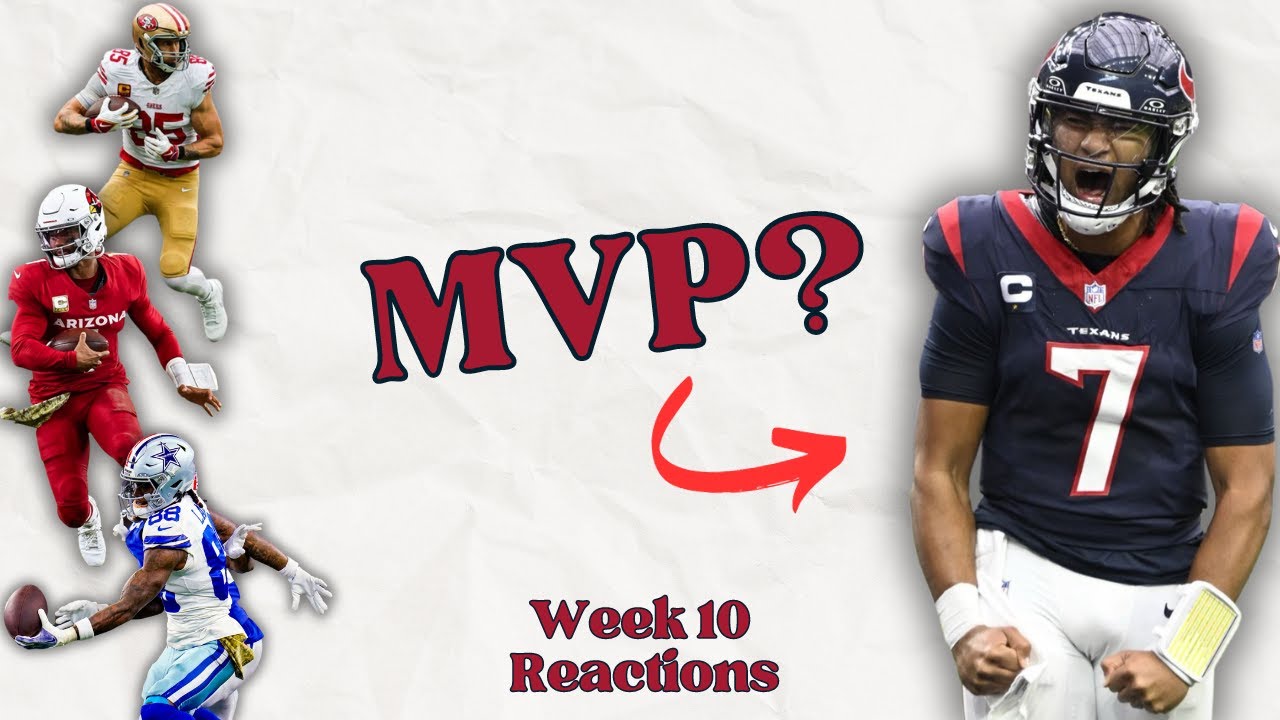 NFL Week 10 Reactions 2023 | CJ Stroud for MVP? - YouTube