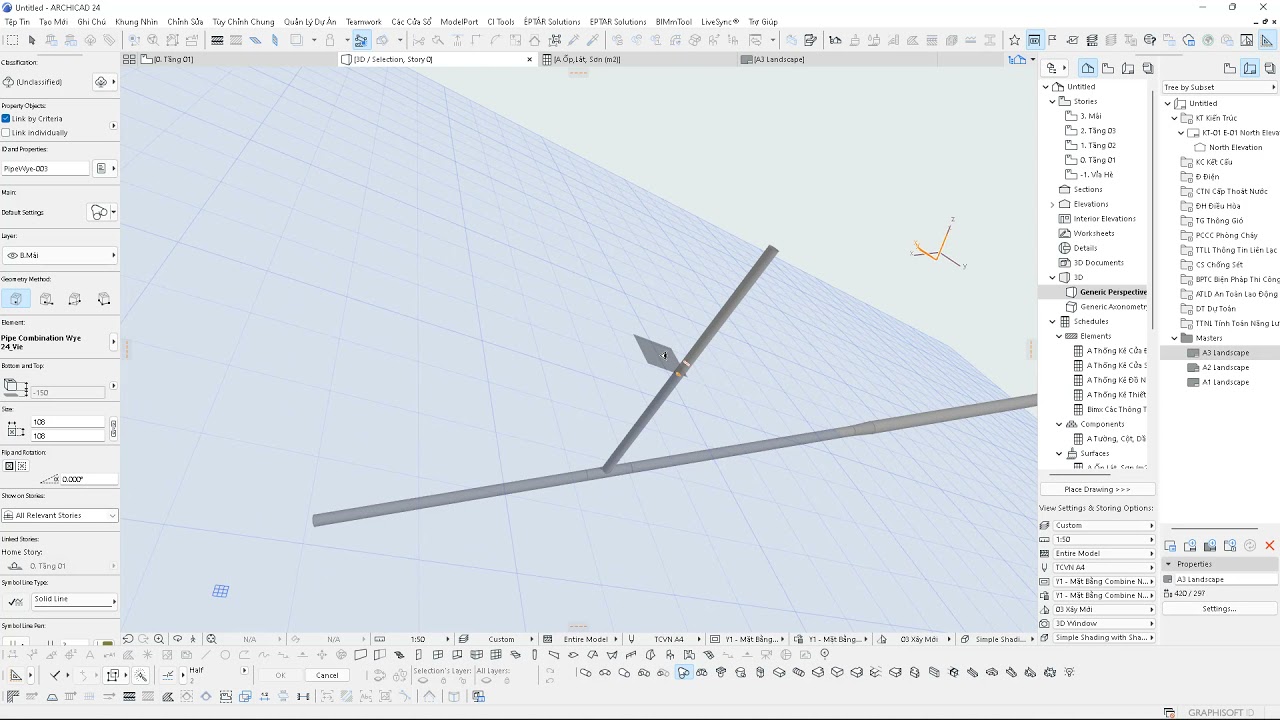 MEP Pipe Editable in Archicad - YouTube