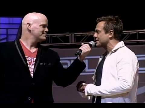 Angus Mitchell of Paul Mitchell on stage at the World Hip Hop Dance ...