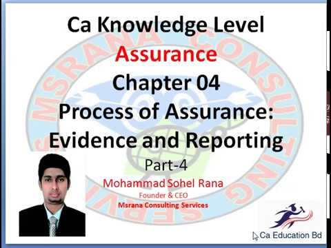 Assurance - Process of Assurance: Evidence and Reporting - Chapter 04 ...