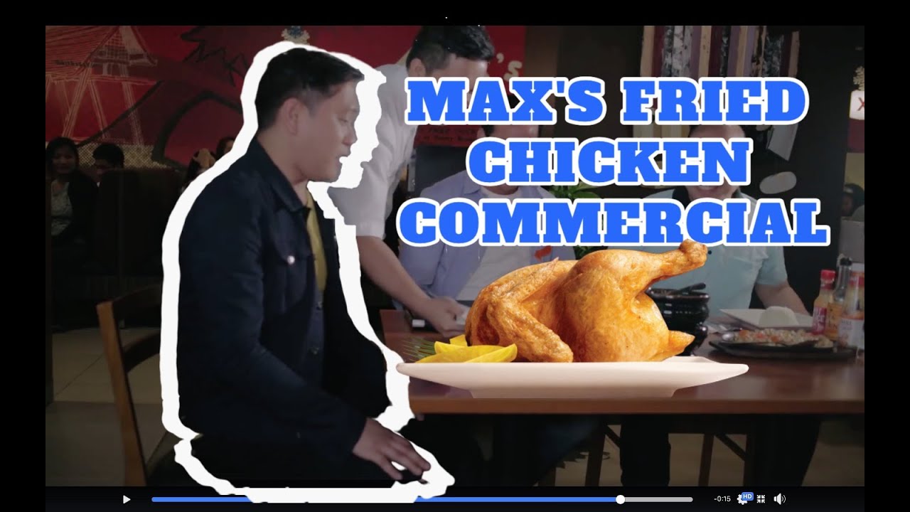 MY FIRST EVER COMMERCIAL - MAXS FRIED CHICKEN - YouTube