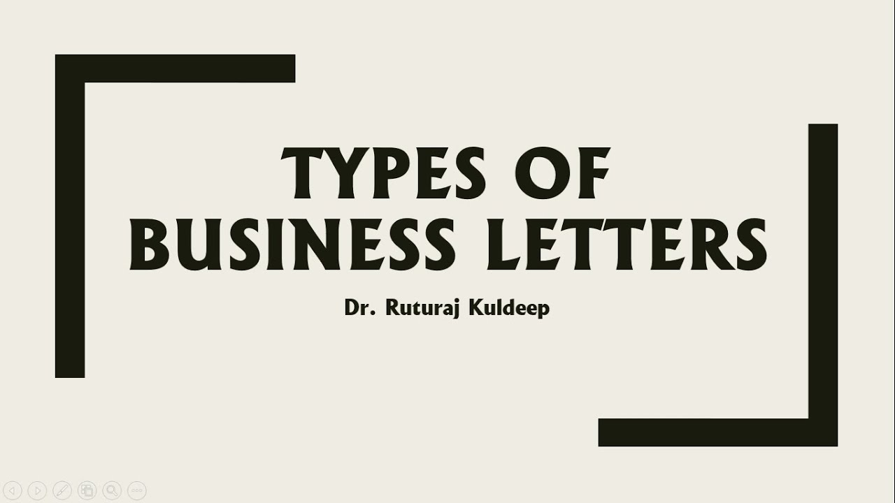 Forms Of Business Letters