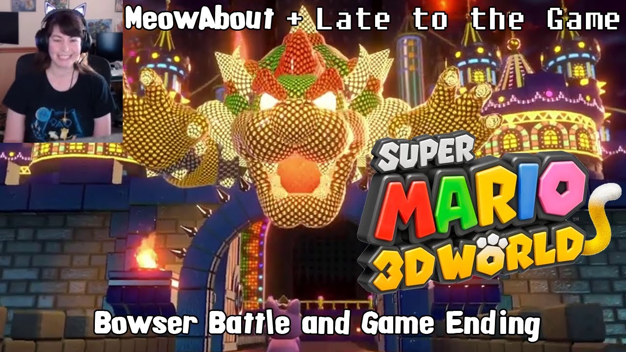 The Great Tower of Bowser Land and Game Ending (Super Mario 3D World ...