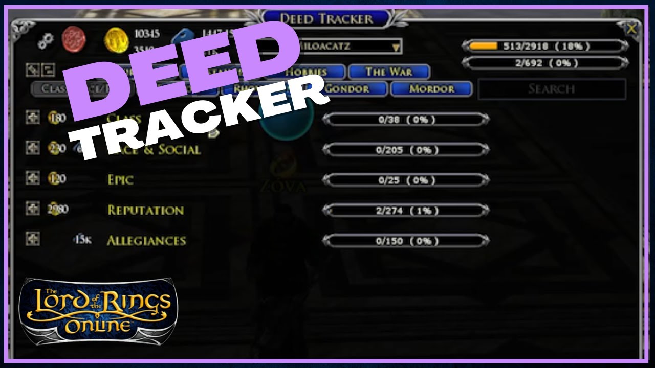 LOTRO | Deed Tracker - YouTube