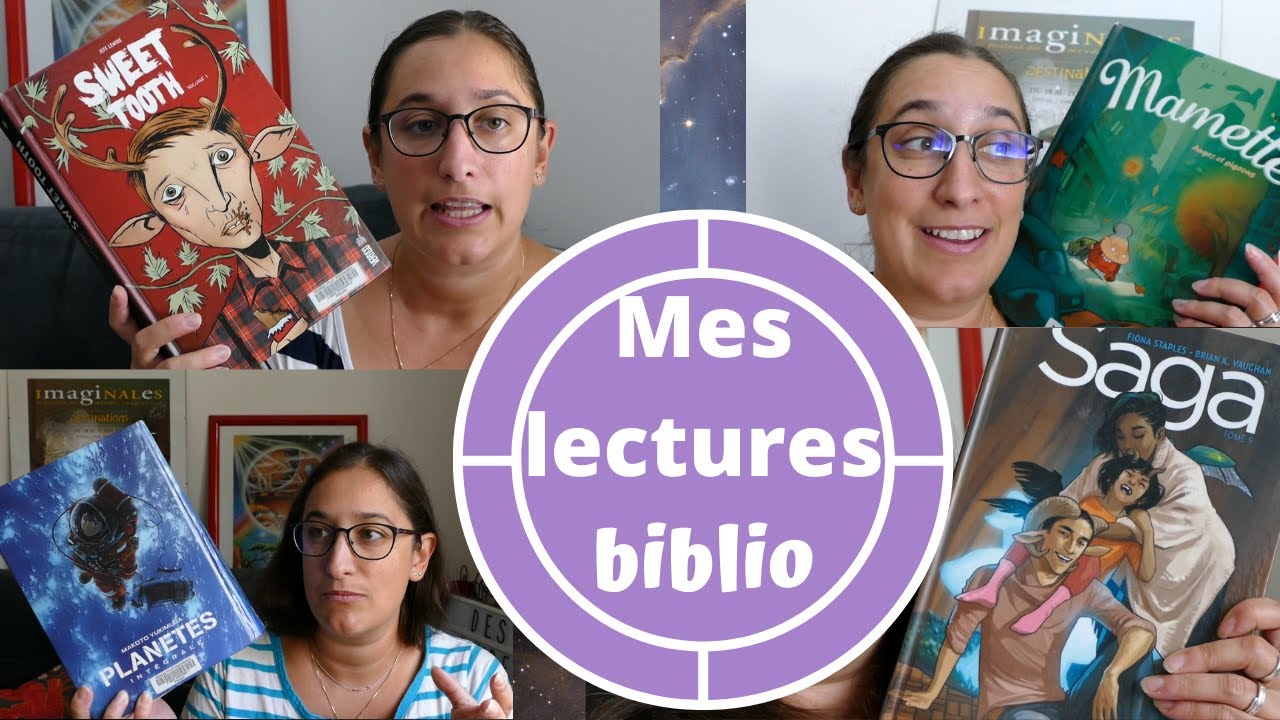 Mes lectures bibliothèque (graphiques) - YouTube