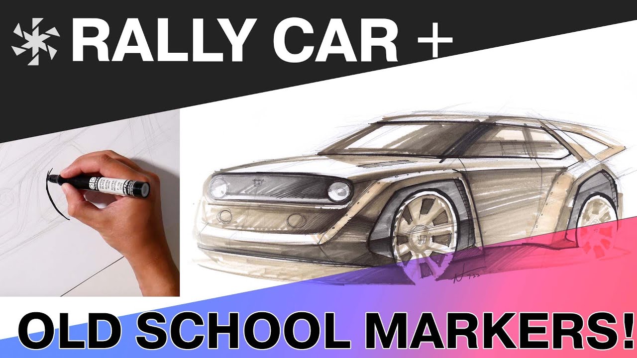 CAR DESIGN Marker Tutorial | Group B X Honda E?! - YouTube