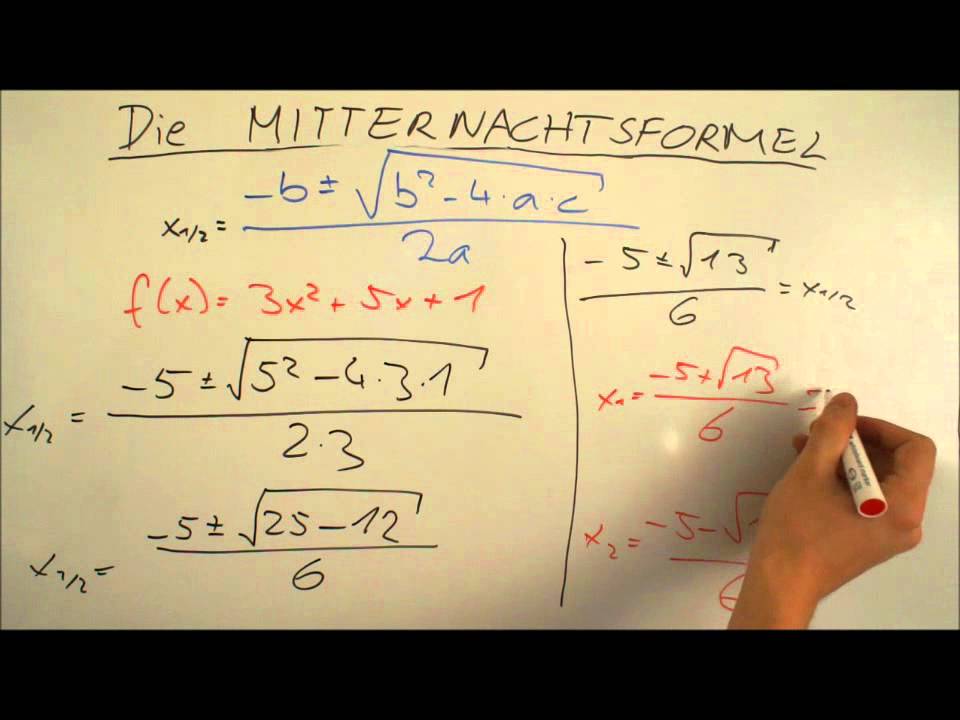 Die Mitternachtsformel - Lerntippsammlung.de - YouTube