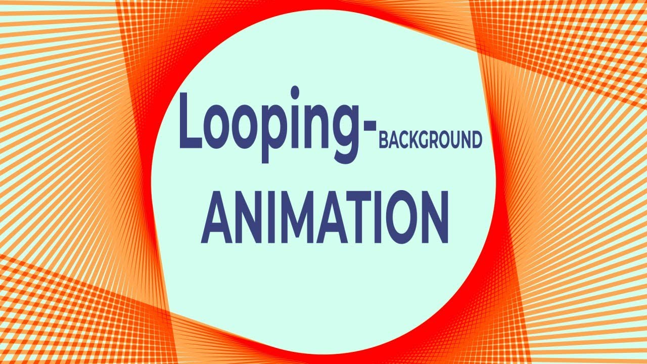 looping background animation after effects tips and tricks - YouTube