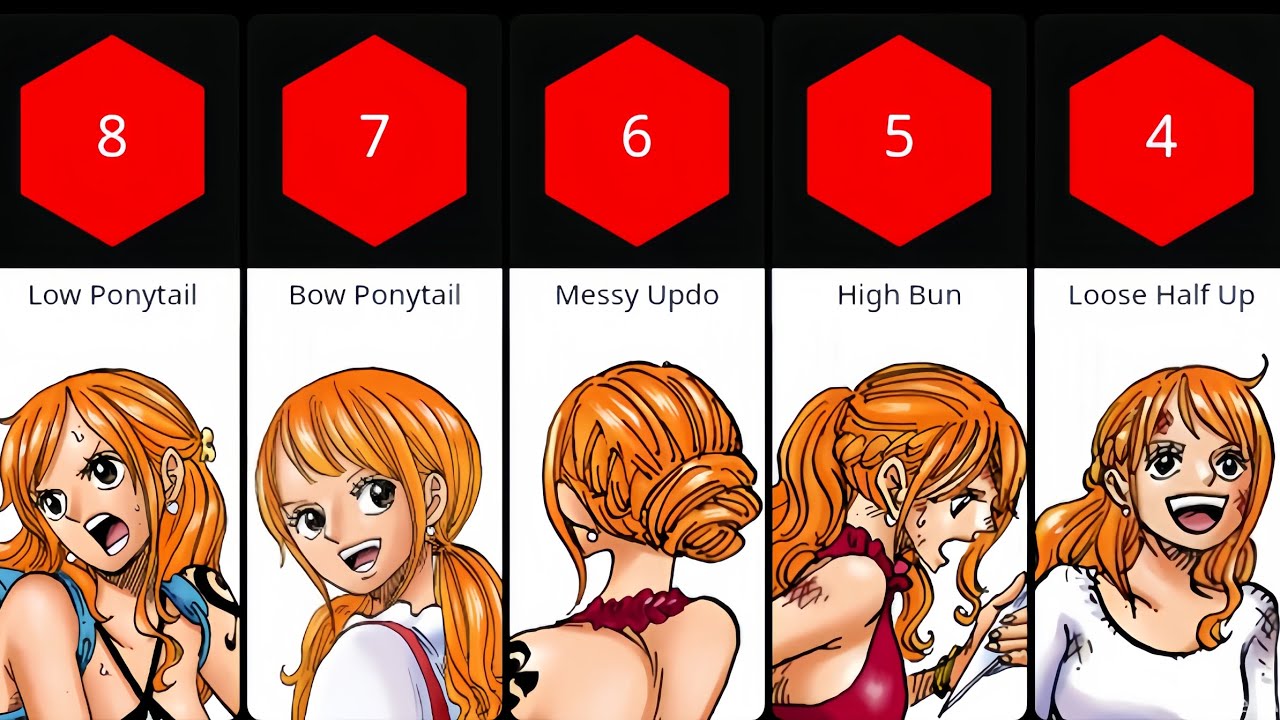 All 20 Nami's Hairstyles [One Piece] - YouTube