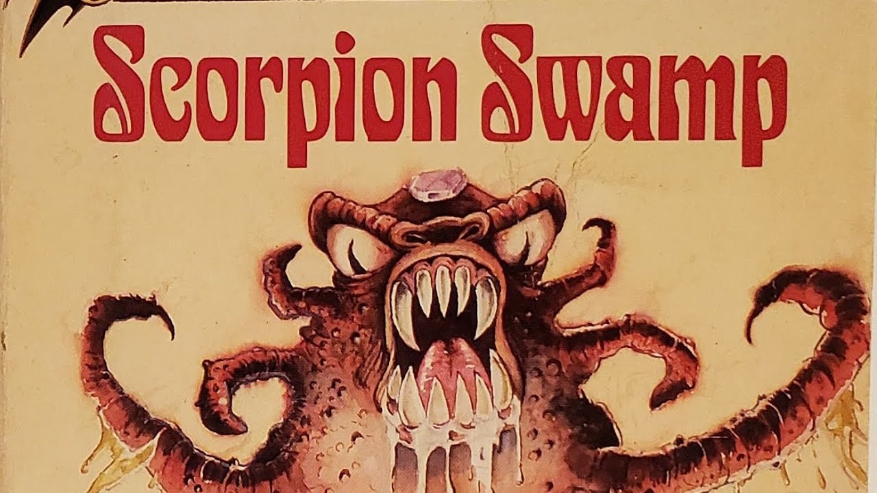 Fighting Fantasy gamebook review for Scorpion Swamp. Book no. 8 - YouTube