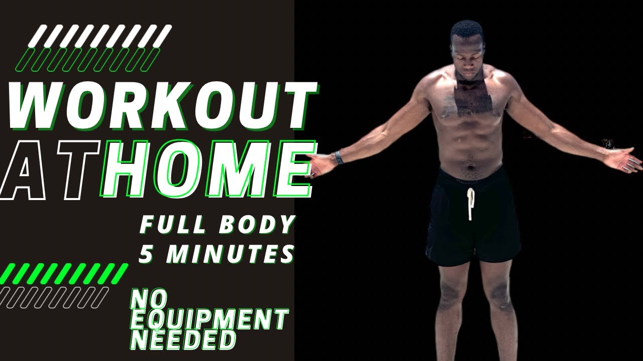 Easy 5-Minute Full Body Workout At Home For Busy Folks - YouTube