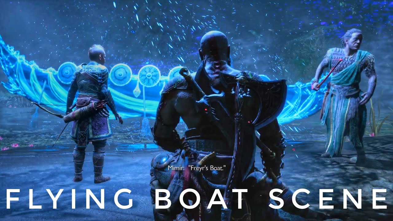 Flying Boat Scene | God of War Ragnarök - YouTube