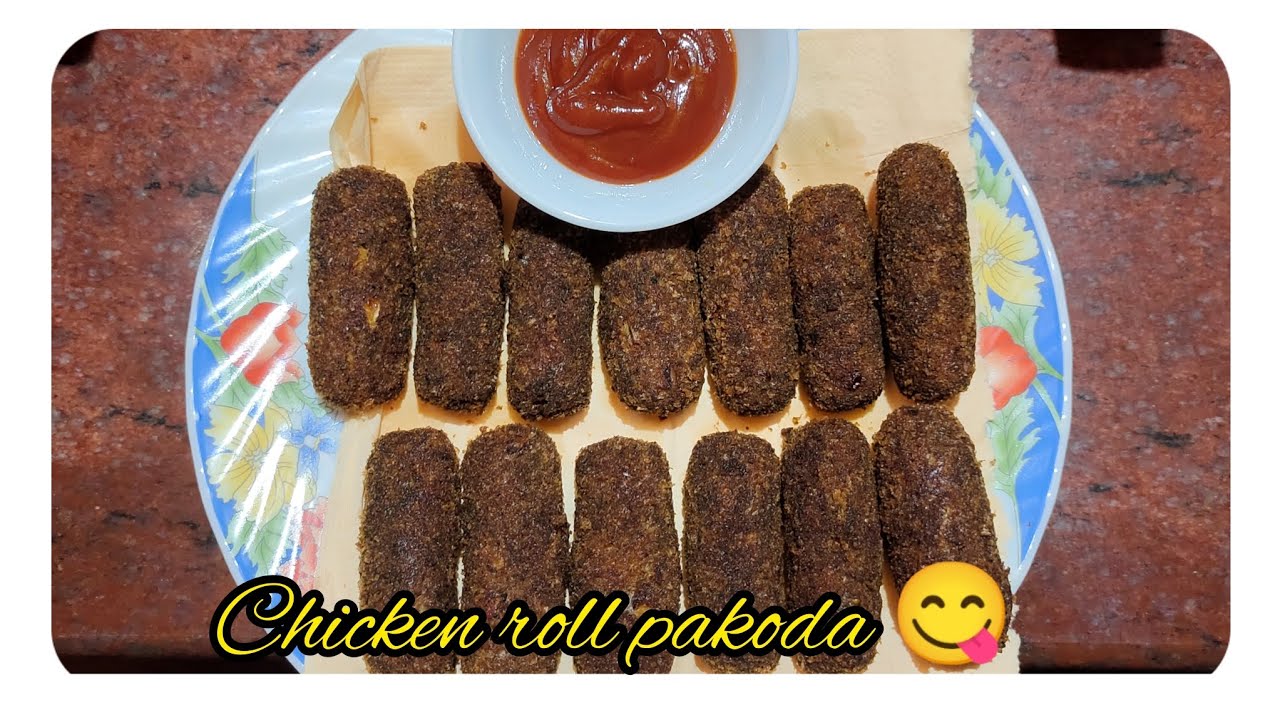 Chicken Roll pakoda Recipe 😋 একদম অন্য স্বাদ এ....😋🤤 #ramadanspecial # ...