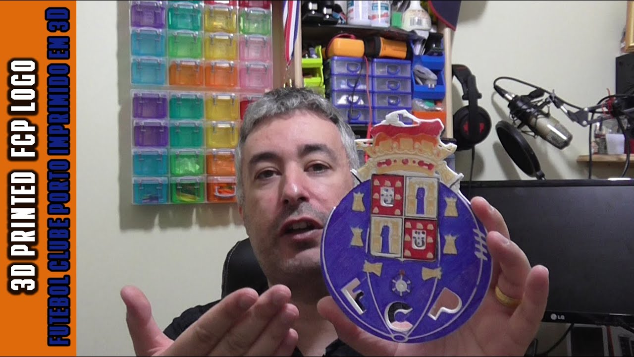 3d printed fcp logo - Logotipo do FCP imprimido em 3d - YouTube