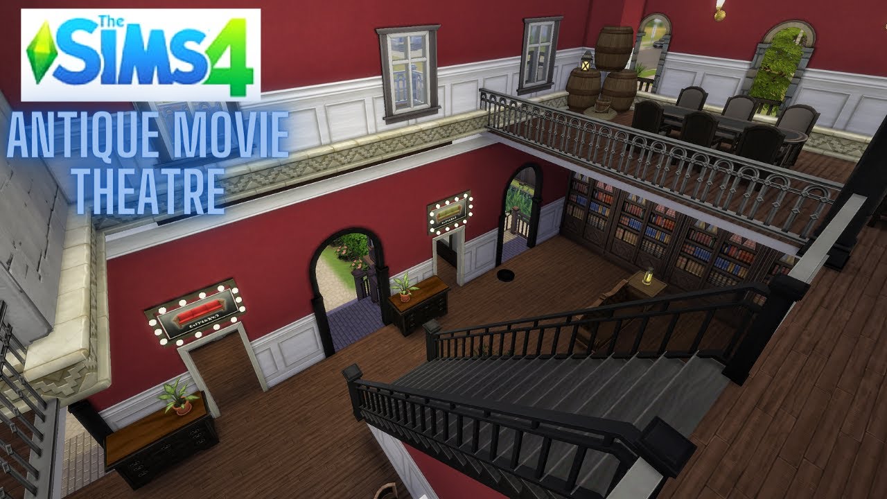 Antique Movie Theatre | Sims 4 build - YouTube