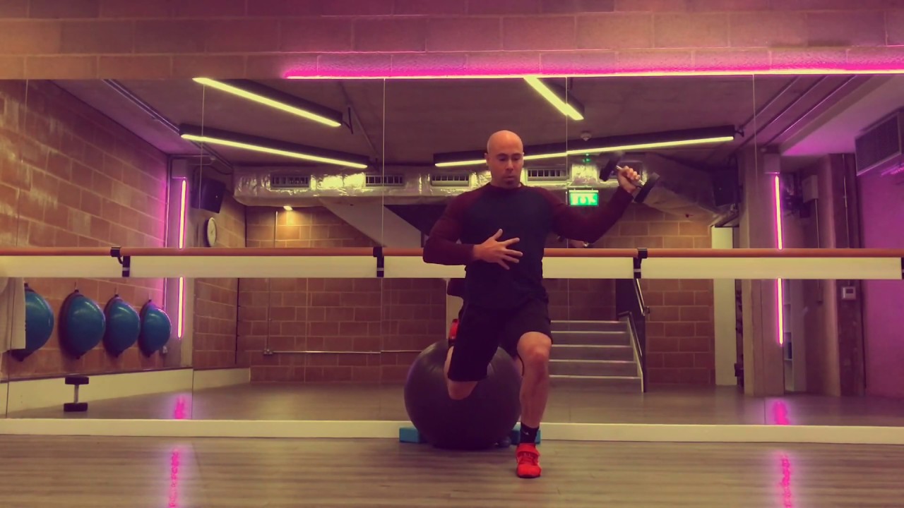 Ipsilateral Exercises.TRAINING ON A SWISS BALL - YouTube