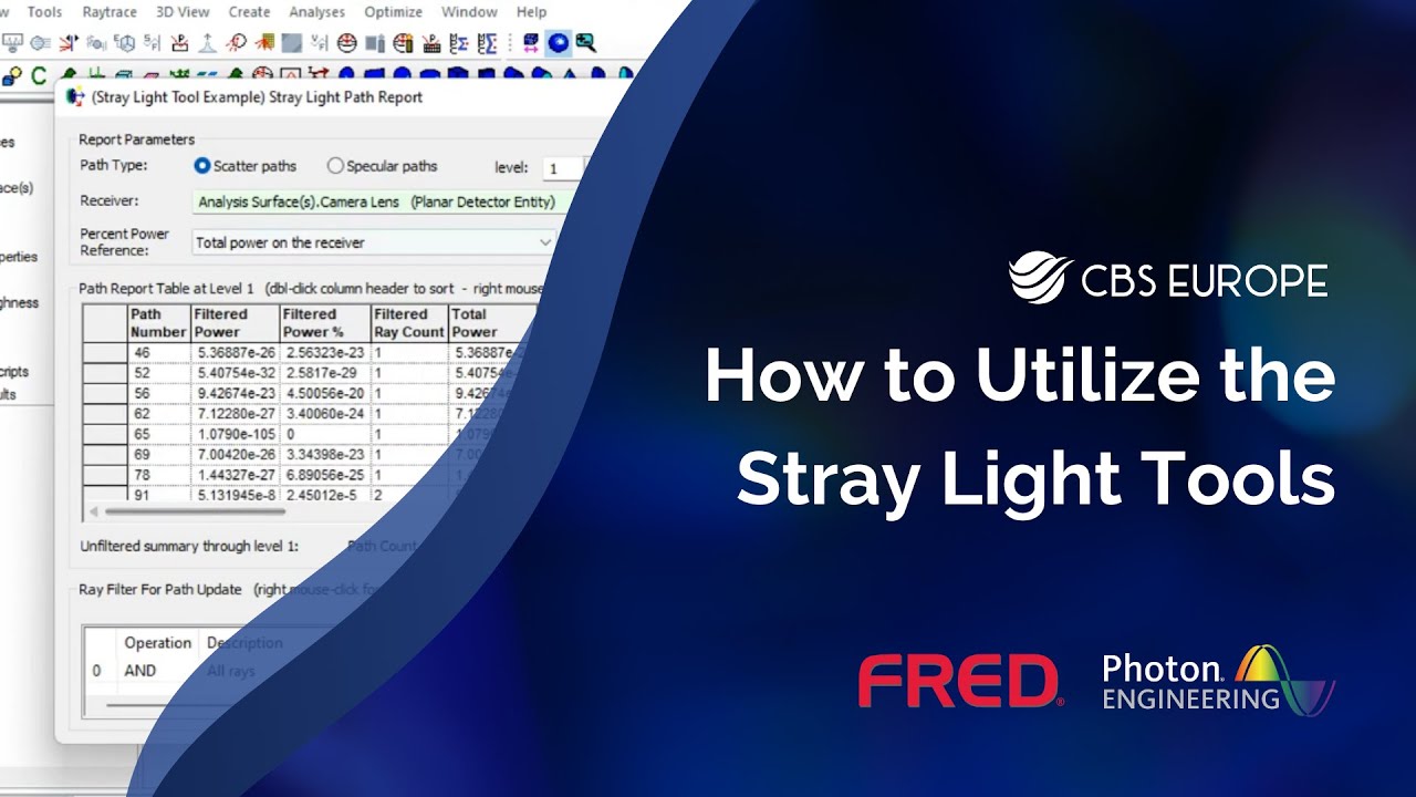 How to Utilize the Stray Light Tools - YouTube