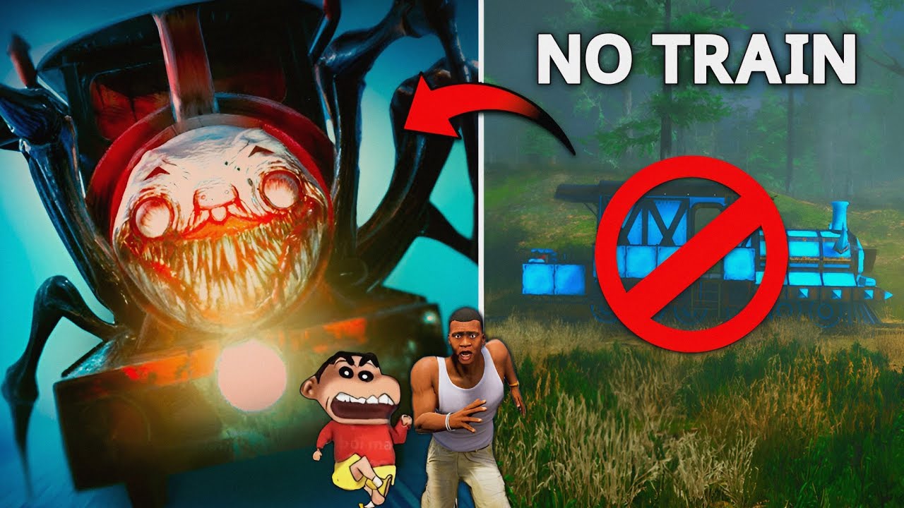 Franklin And Shinchan Fight Choochoo Charles Without Train | Choochoo ...