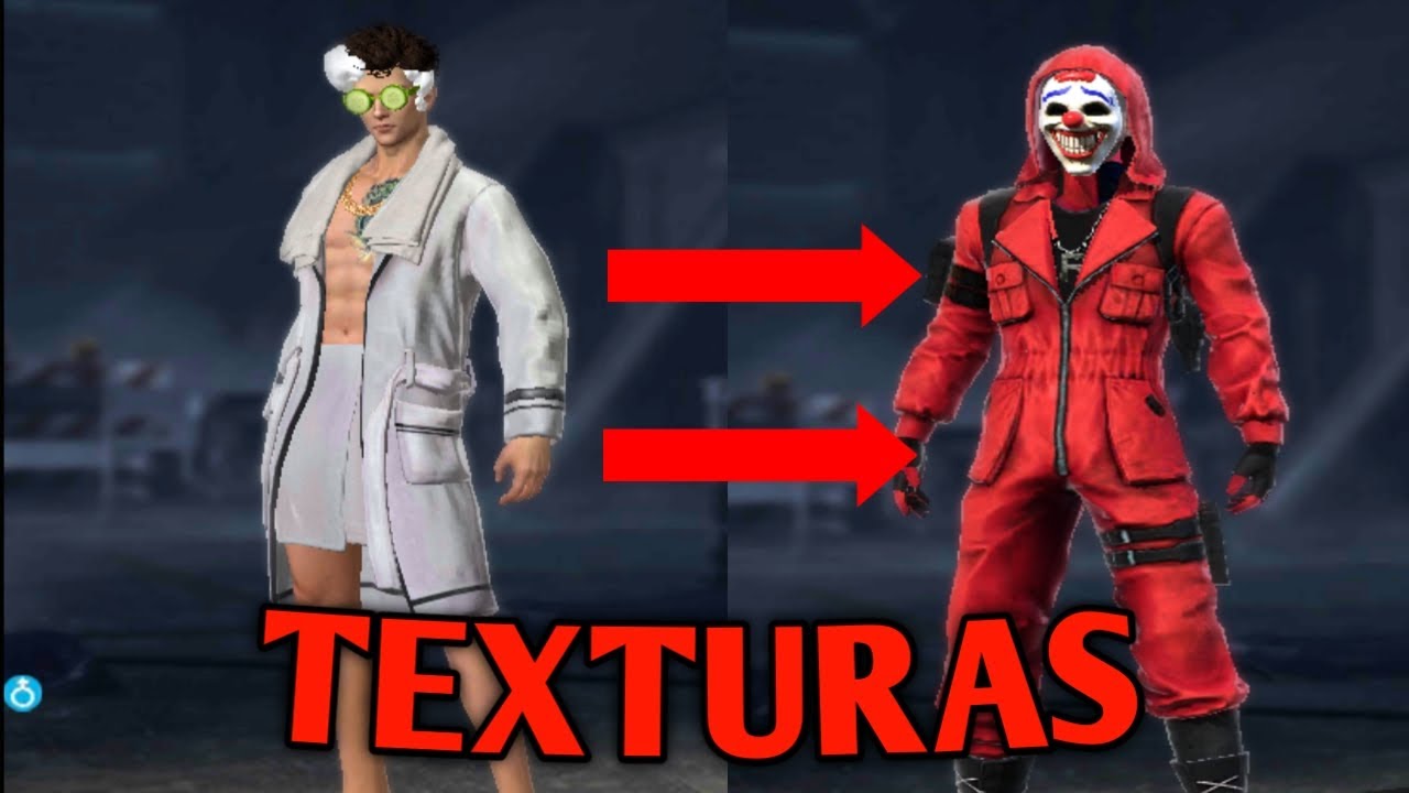 CRIMINAL ROJO // GRATIS //TEXTURAS FREE FIRE - YouTube