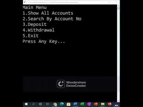 Bank Project using C++ Programming language - YouTube