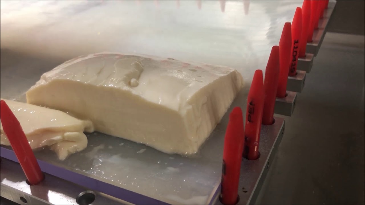 ultrasonic tofu cutter - cheersonic - YouTube