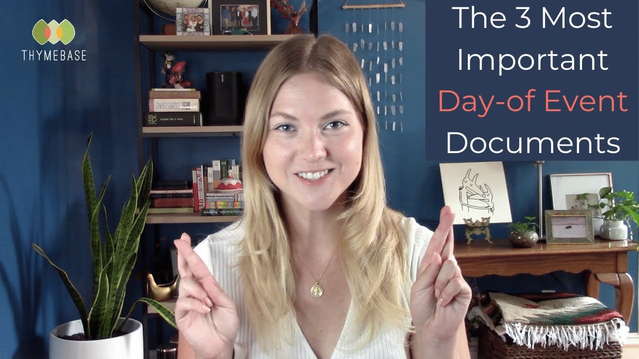 The 3 Most Important Day-of Event Documents - YouTube