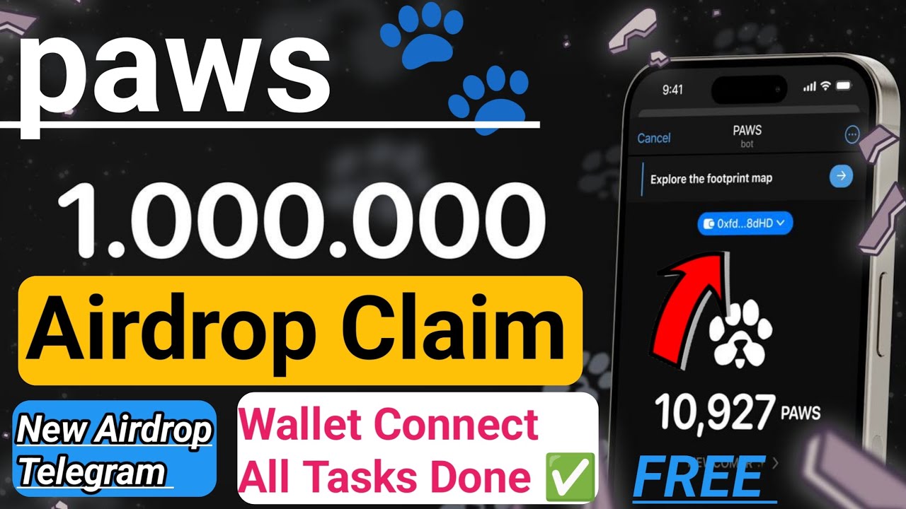 Paws New Free Airdrop On Telegram|Paws Airdrop Wallet Connect|Paws ...