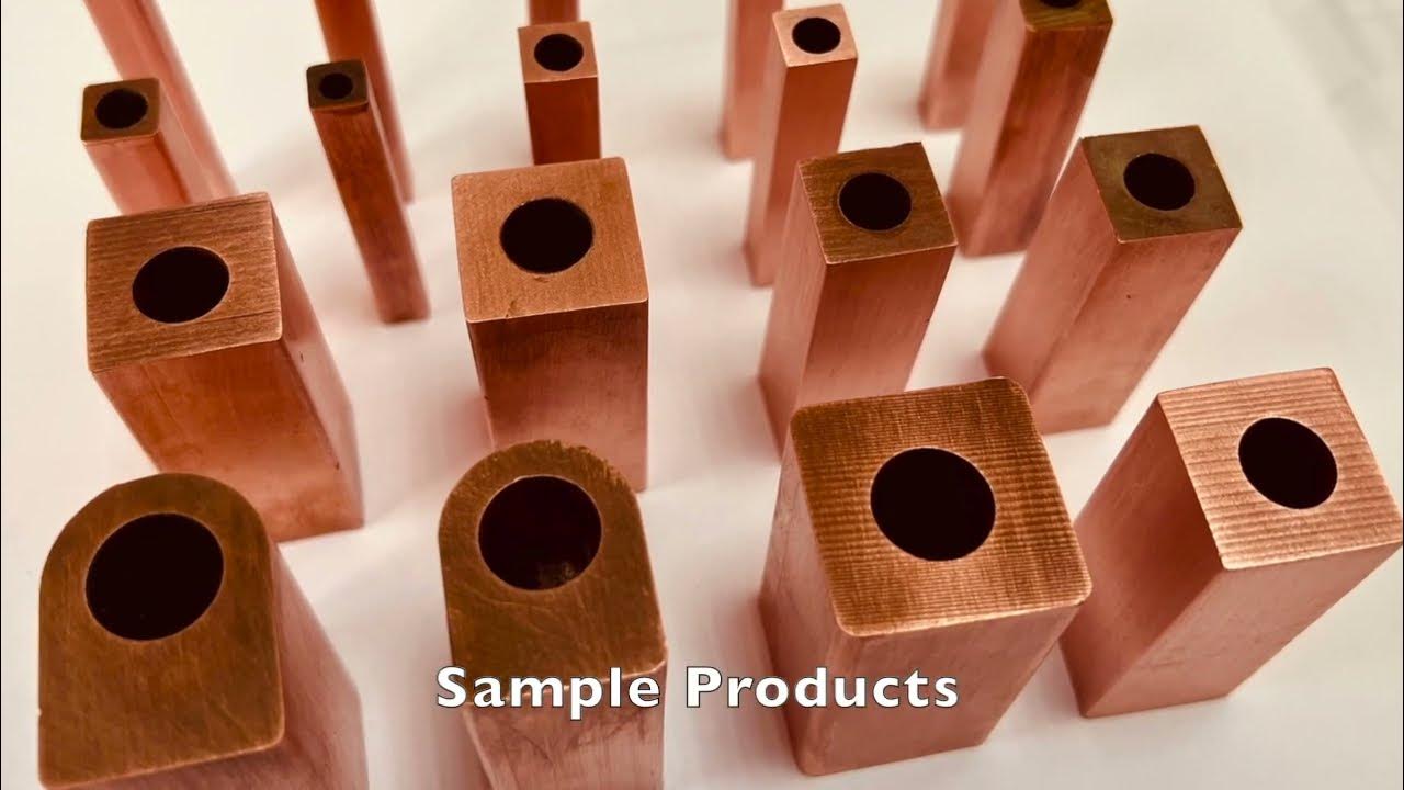 Using Continuous Extrusion Technique for Hollow Copper Tube Production - YouTube