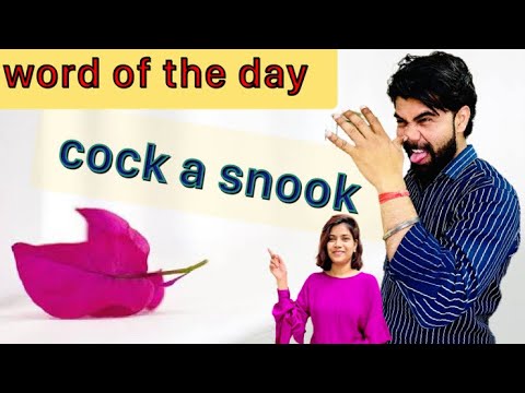 Cock a snook meaning / what is cock a snook / word of the day cock a ...