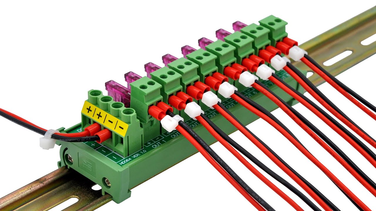 DIN Rail Mount DC5-32V 8 Channel Pluggable Side Wiring Terminal Block ...